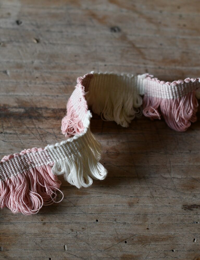 Fan Edge Trim ~ Pale Pink Icing & Ivory £12.45 - Peony & Sage