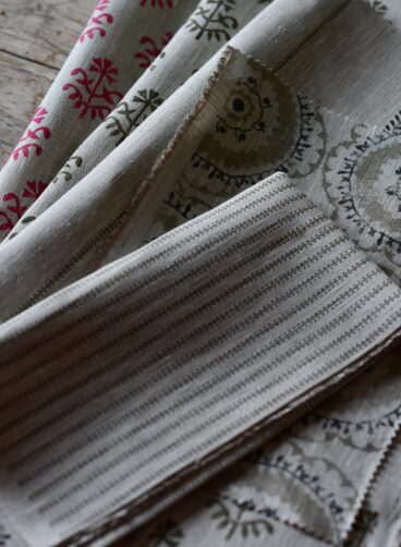 Patterned Linen Collections - Peony & Sage