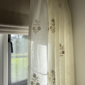 Florentine Embroidery on Ivory Linen (small quantities in stock, larger ...