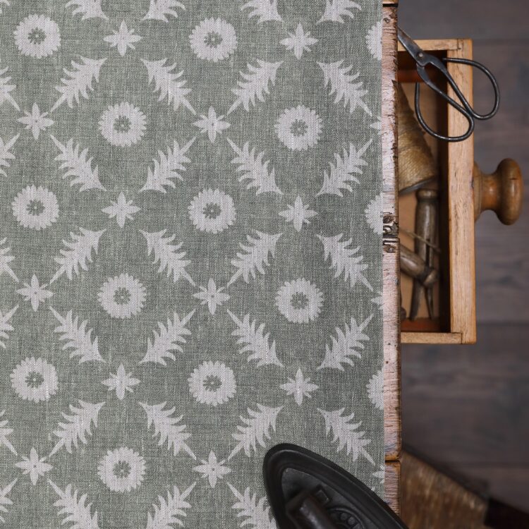 Sludge {Pale} Laundered Luxurious Linen £75.00 - Peony & Sage