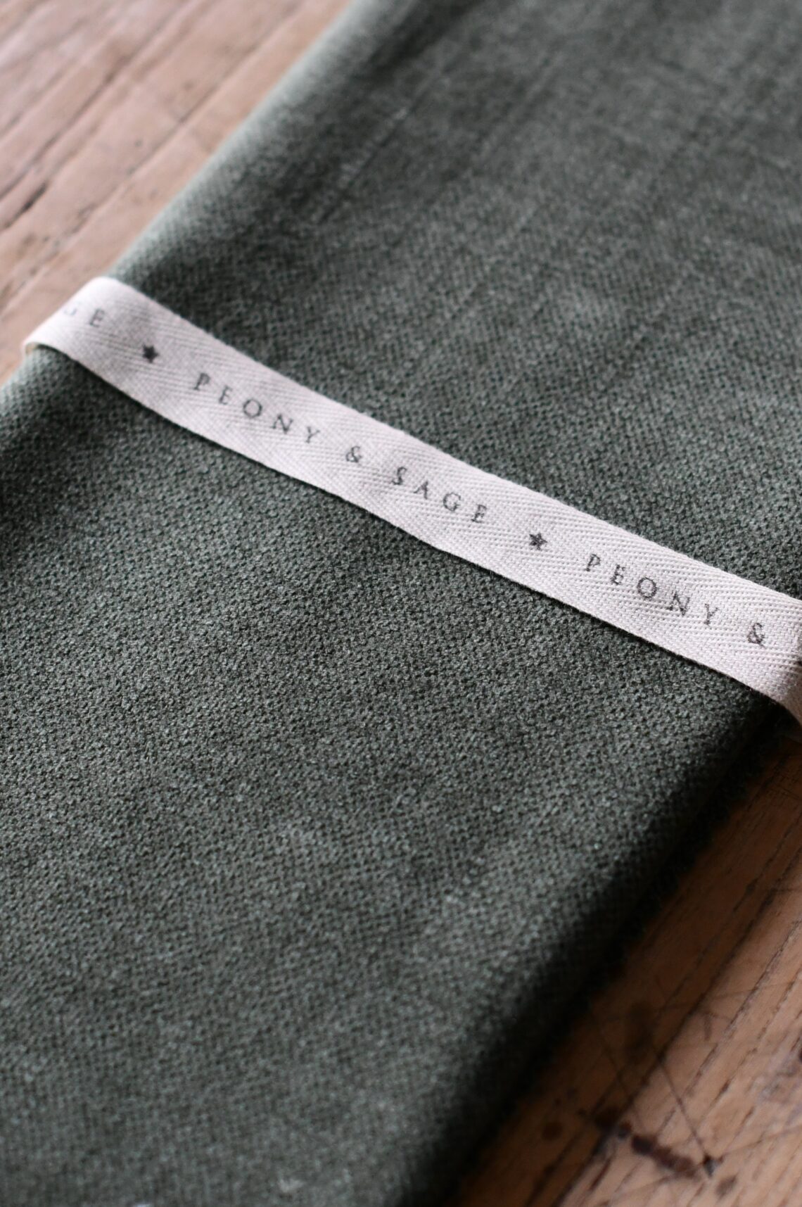 Dark Sludge Brushed Linen (Suitable for curtains, blinds & upholstery ...