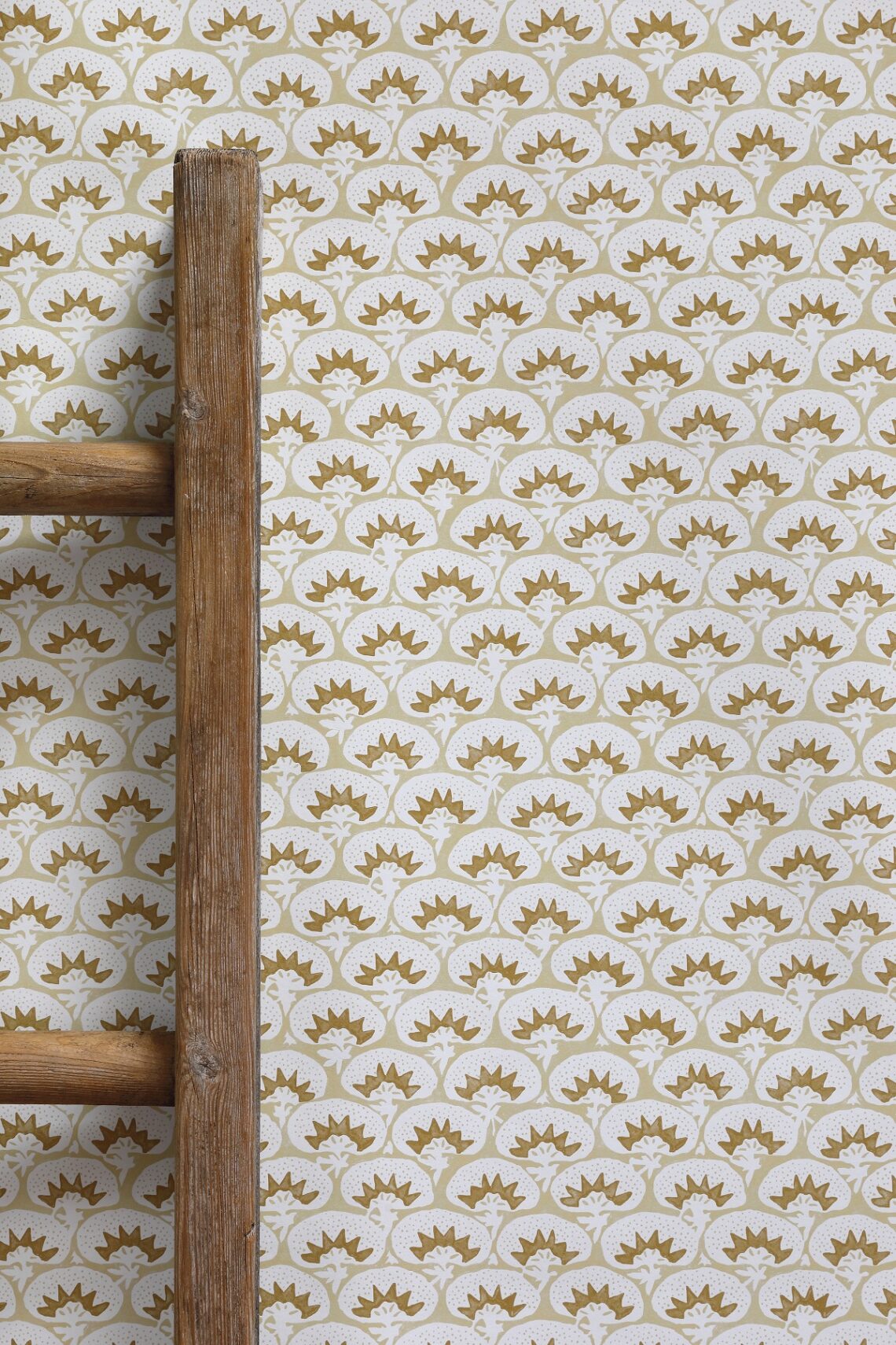 Laguna Wallpaper ~ Sandy Shale + Ochre - Peony & Sage